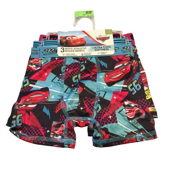 Disney | Accessories | Disney Pixar Cars Boys 2t3t Boxer Briefs Set Of ...
